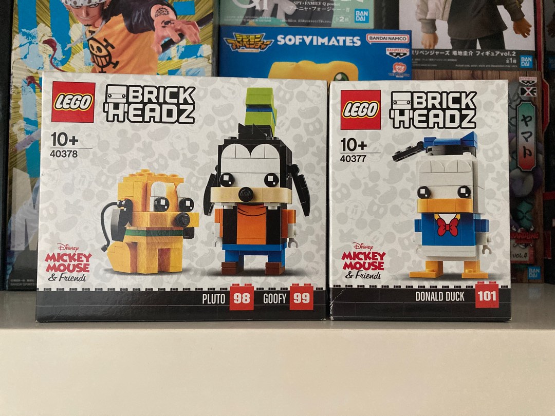 (SET) LEGO Brick Headz Goofy n Pluto & Donald Duck, Hobbies & Toys ...