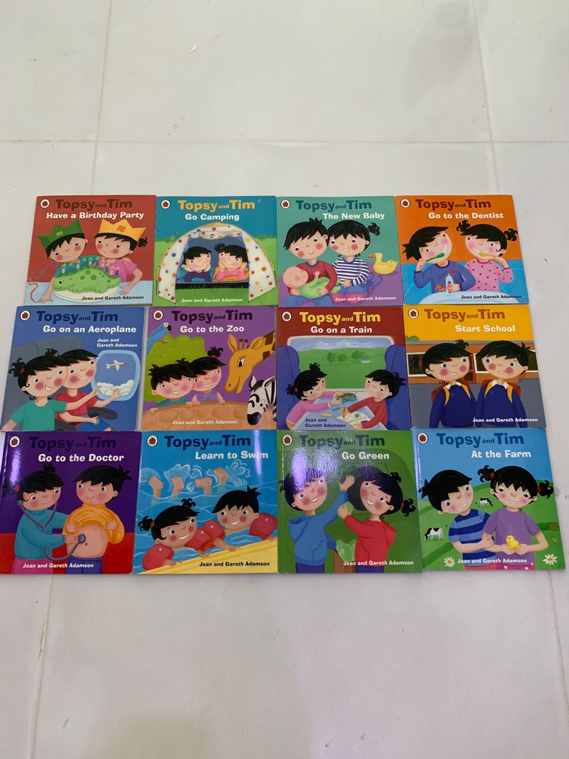 Set of 12 Topsy & Tim children books, Hobbies & Toys, Books & Magazines ...