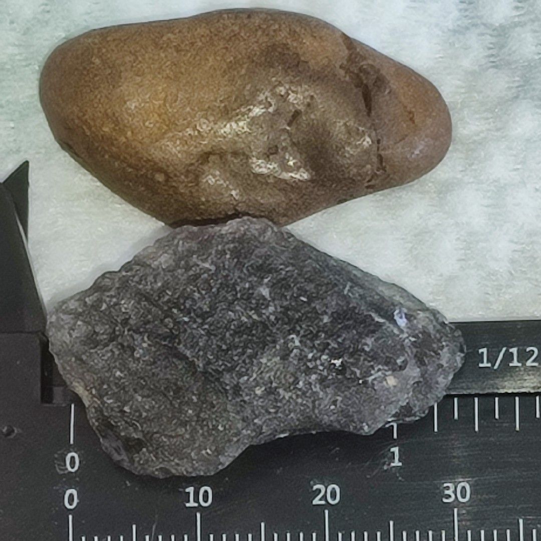 Set Price / Raw Thunder Stone + Fire Divine Pearl Cintamani Natural ...