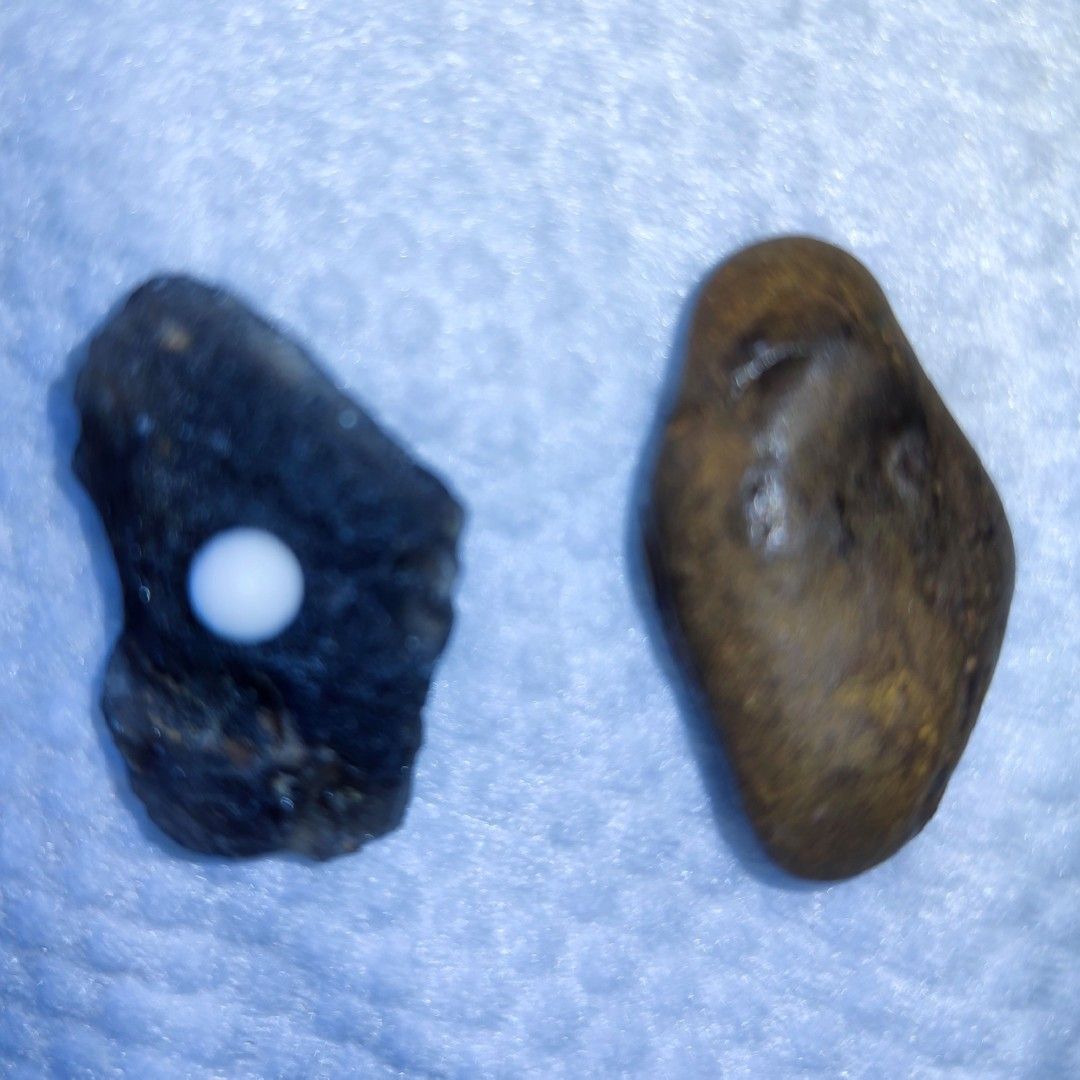 Set Price / Raw Thunder Stone + Fire Divine Pearl Cintamani Natural ...