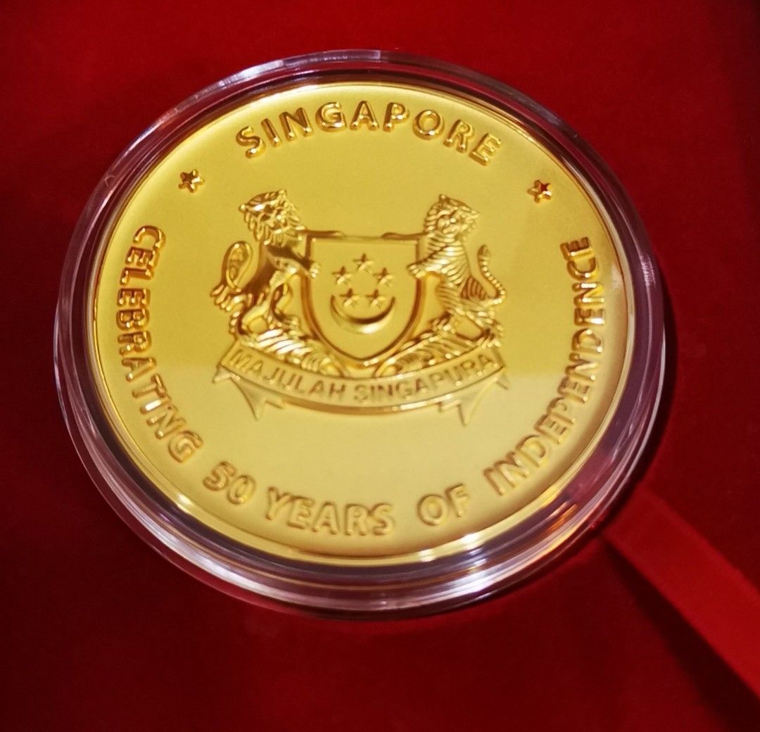 SG50 Golden Jubilee Baby Gold Coin, Hobbies & Toys, Memorabilia ...