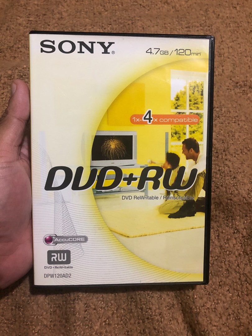 Sony dvd-RW rewritable blank dvd disc, Hobbies & Toys, Music & Media ...