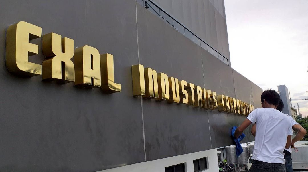 Stainless building ID signage, Brass Building Signage, Stainless Marker ...