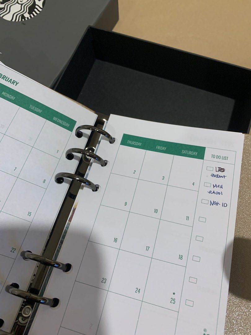 Starbucks SB 2023 Planner Beige, Hobbies & Toys, Stationary & Craft ...