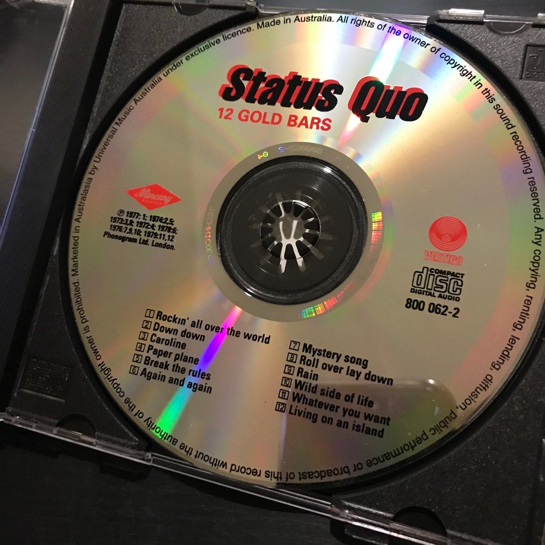 Status Quo CD (Box Aus), Hobbies & Toys, Music & Media, CDs & DVDs on ...