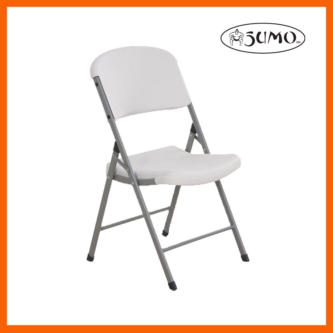 SUMO FDBC-888WHT Folding Chair, Plastic Chair, Space Saver Chair ...