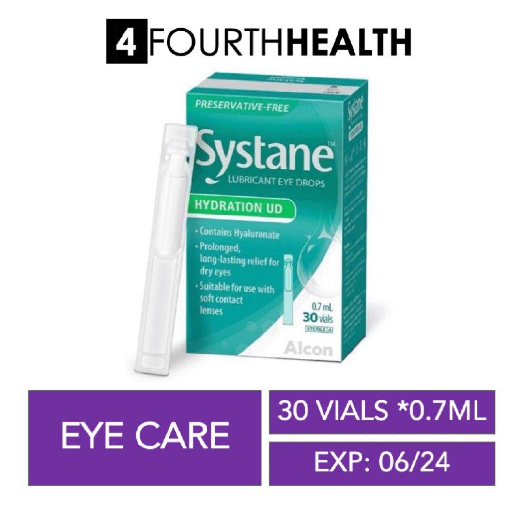 Systane Lubricant Preservative-Free Eye Drops Hydration UD 30 x 0.7ml ...
