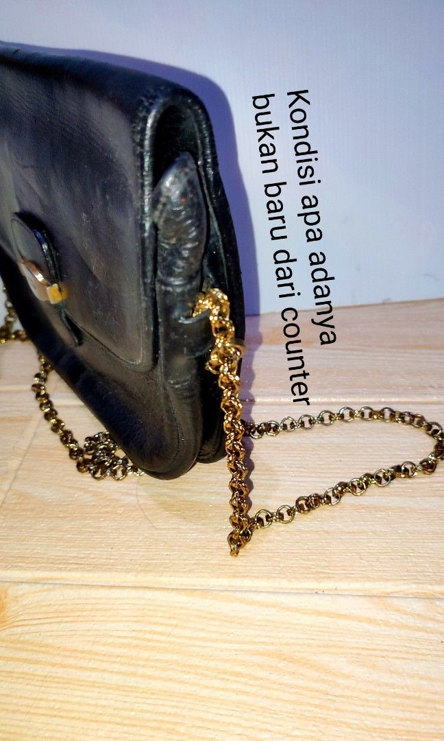 Tas CD Vintage kulit asli second bekas seken, Fesyen Wanita, Tas ...