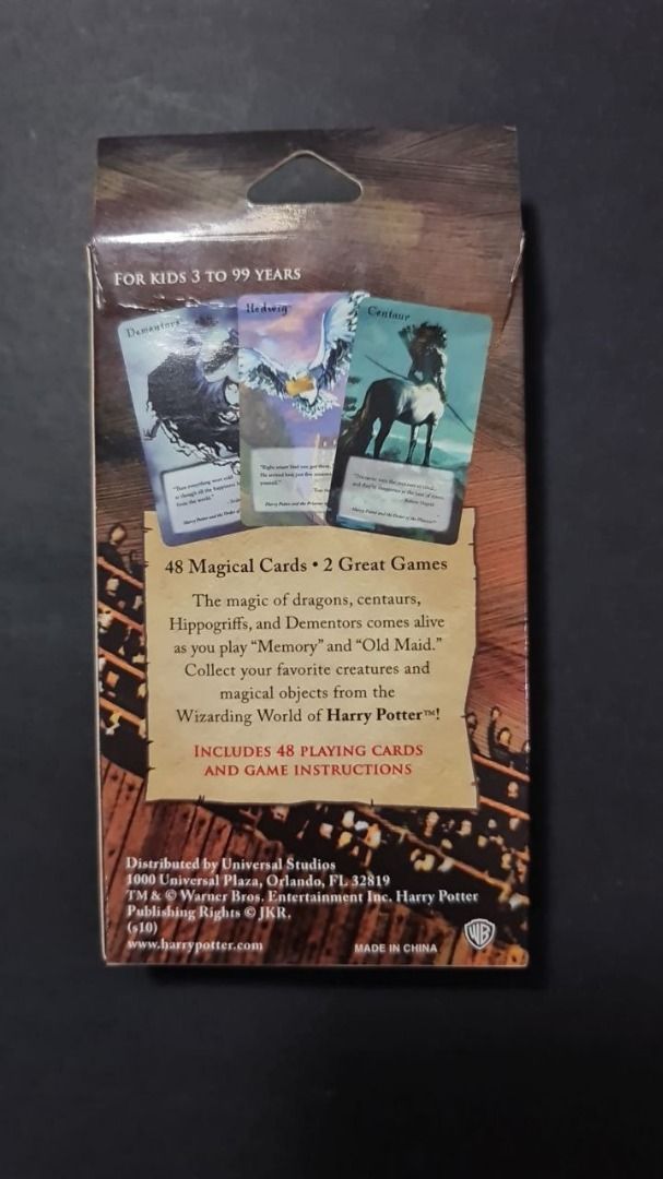 The Wizarding World Of Harry Potter, Universal Studios Orlando, Playing Cards, Hobbies & Toys ...