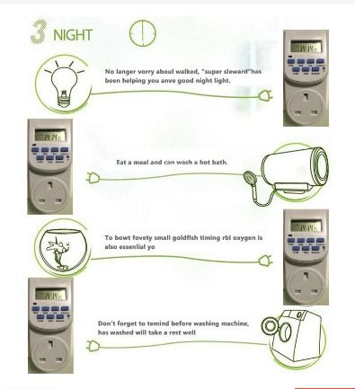 Timer Socket Plug-in with LCD 12/24 Hour 7 Days WALL PLUG DIGITAL Timer ...
