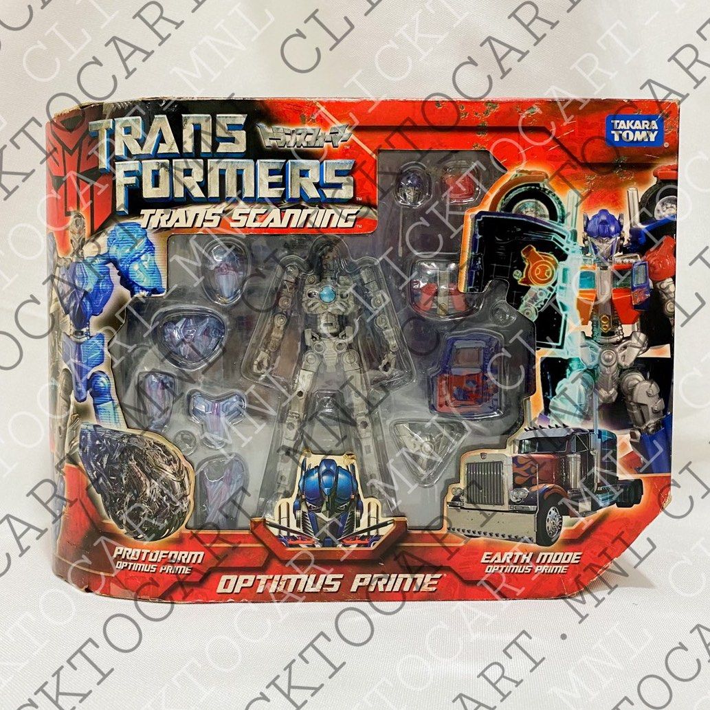 Transformers Takara Tomy Trans Scanning Protoform Optimus Prime & Earth ...