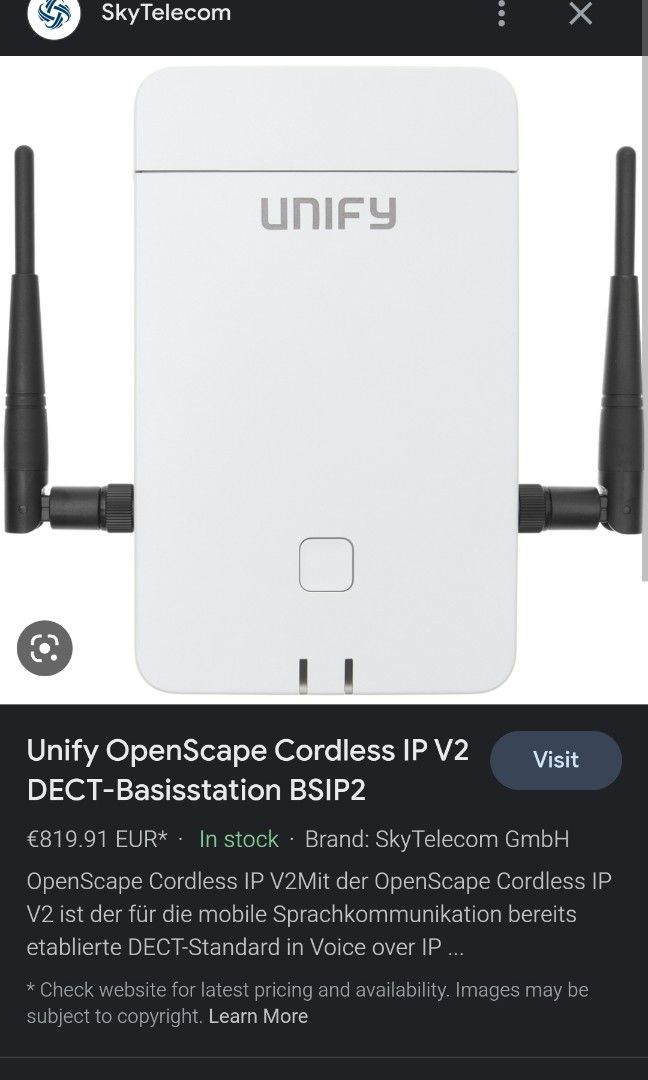 Unify openscape cordless, Computers & Tech, Parts & Accessories, Networking on Carousell