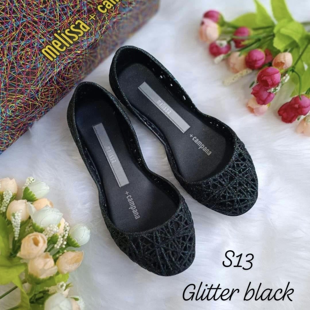 US 1-13 Melissa Teens CAMPANA BLACK/GOLD/SILVER PASABUY LAST PRICE (STORE BOUGHT) 100% AUTHENTIC ...