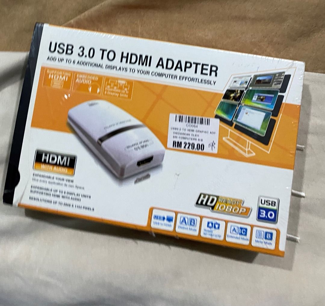 USB 3.0 to HDMI Adapter (Computer Accessory), Computers & Tech, Parts & Accessories, Cables ...