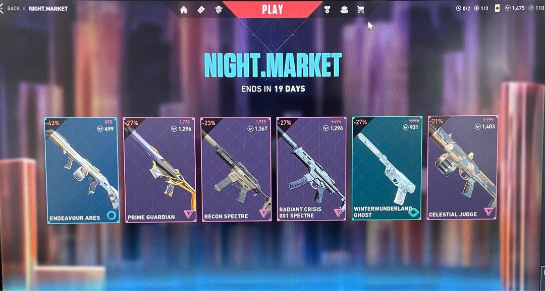 valorant acc 3 premiums + 1.4k valo points (can nego), Video Gaming ...