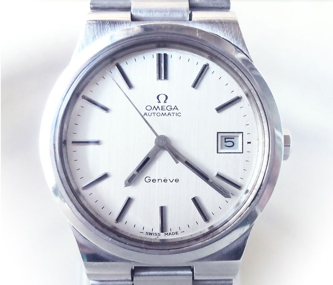 Vintage OMEGA GENEVE Automatic Steel Watch - All Original Caliber 1012 ...