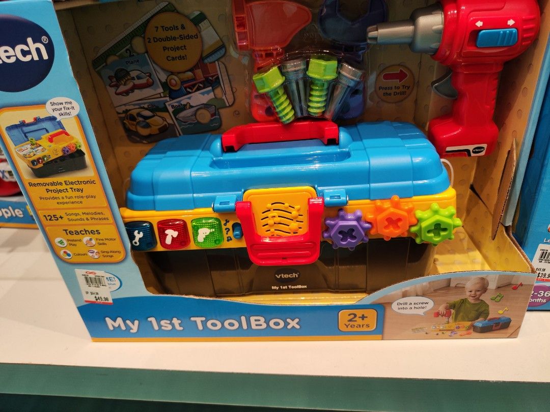 Vtech tool box children toys hammer screw, Babies & Kids, Infant ...
