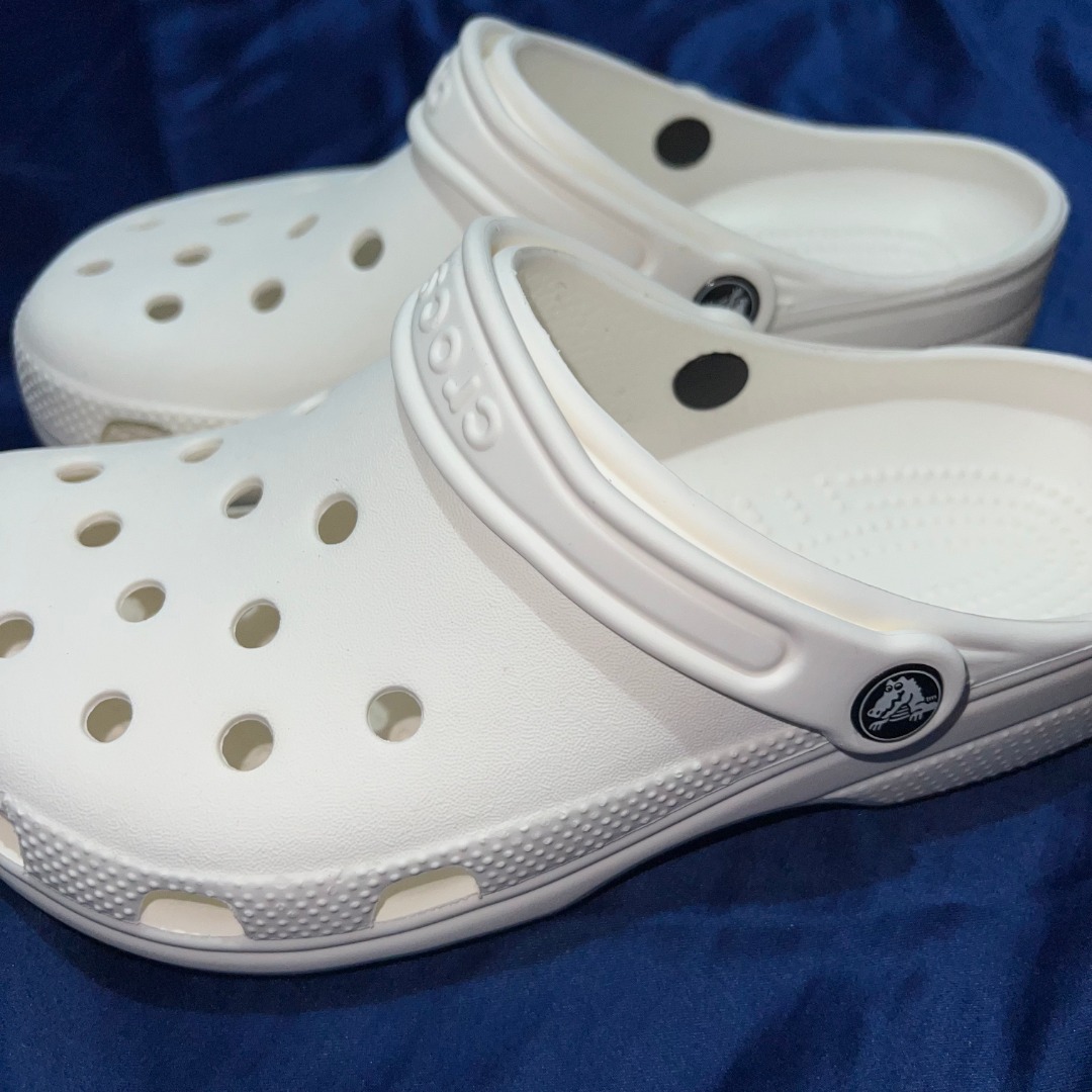 White Crocs / White Clogs / White Slides on Carousell