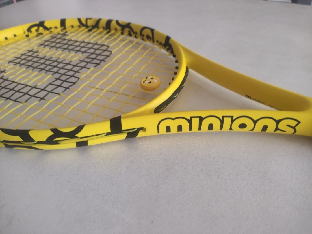 Wilson Minions 103 Adult Tennis Racket, Sports Equipment, Sports ...
