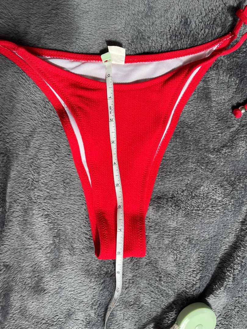 Wine Red Triangle Bikini on Carousell
