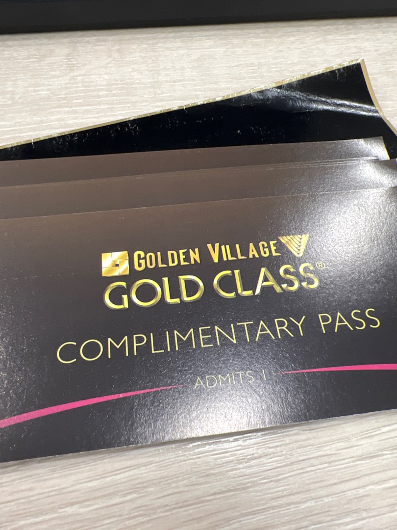 x1 GV GOLD CLASS Movie Ticket, Tickets & Vouchers, Vouchers on Carousell