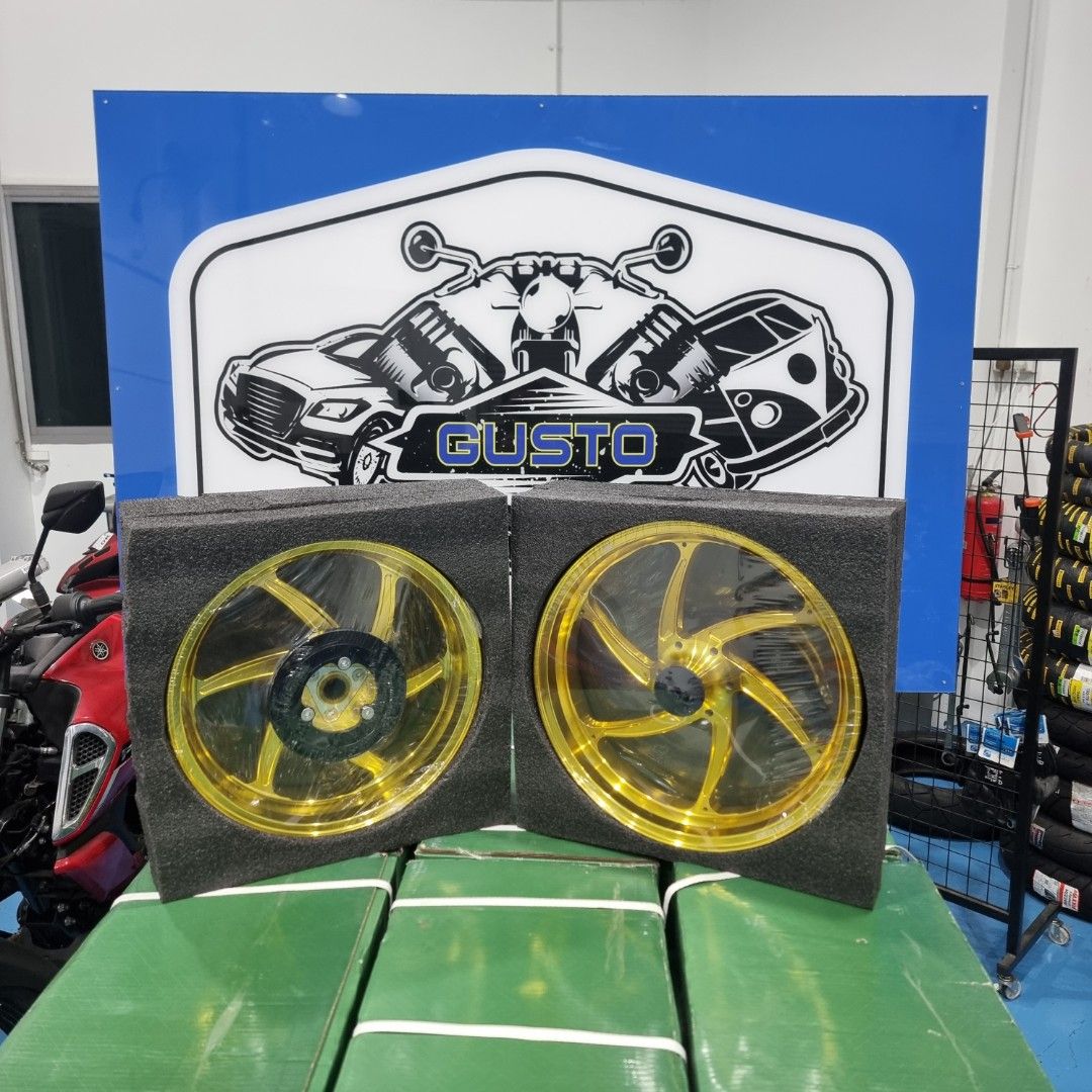 Xmax CNC Rim Metallic Red, Motorcycles, Motorcycle Accessories on Carousell