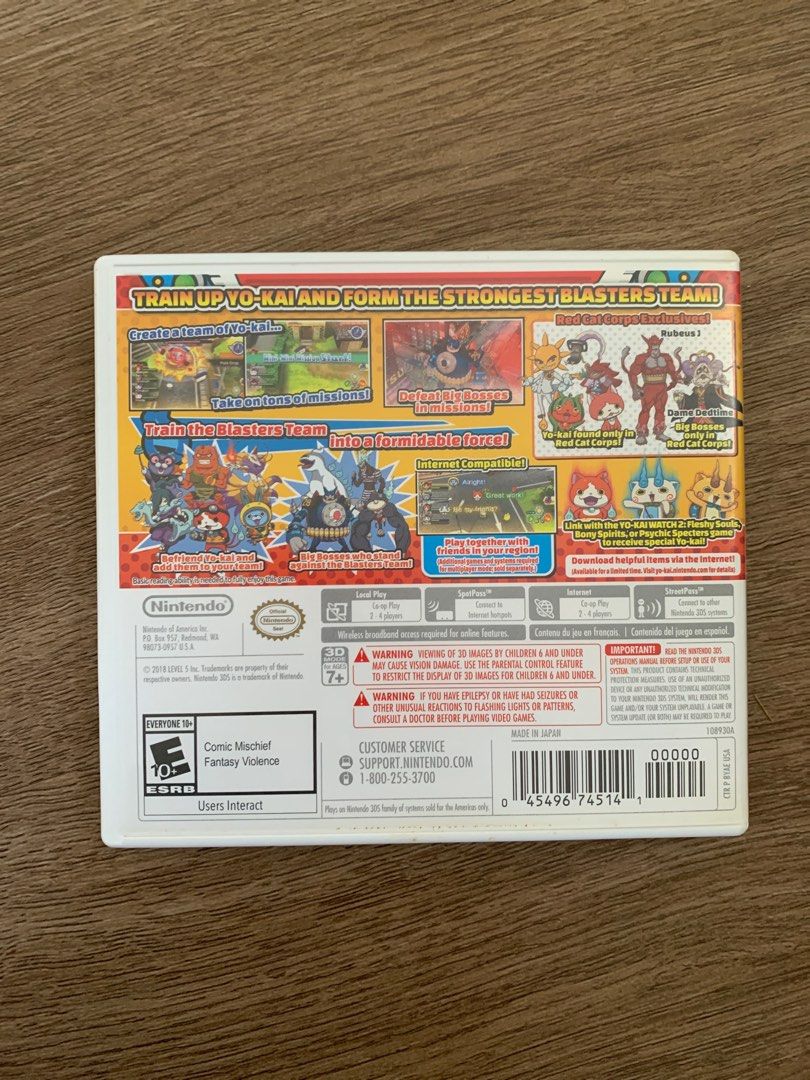 Yo-Kai Watch Blasters Red Cat Corps, Video Gaming, Video Games ...