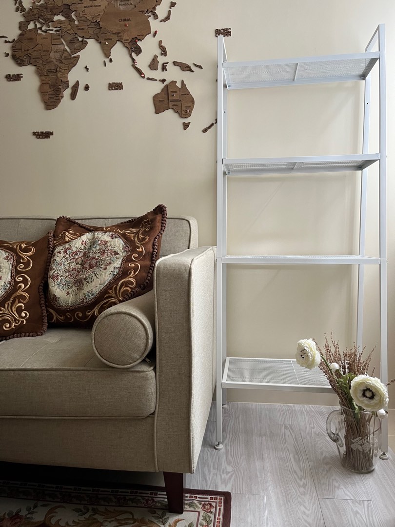 4 layer rack shelves white, Furniture & Home Living, Furniture, Shelves ...