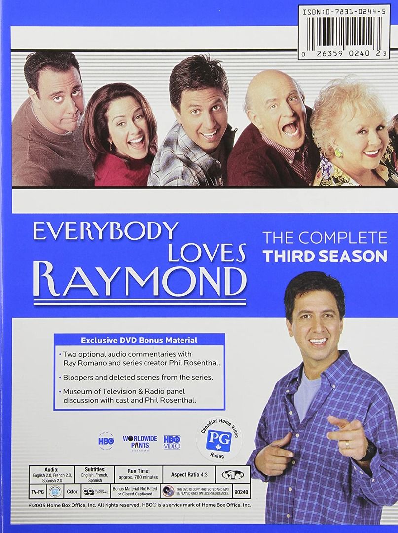 SEASON 3: Everybody Loves Raymond 5-DVD Box Set (Run Time = 13 hours ...