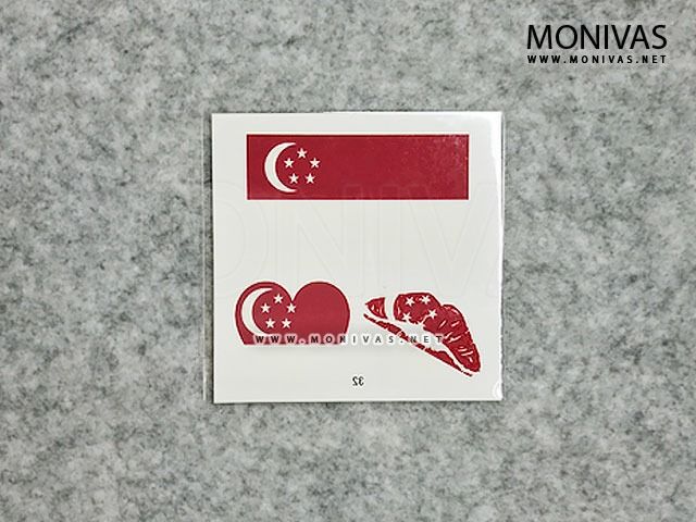 (8pcs) Team Singapore National Flag Temporary Tattoo NDP Party Body ...