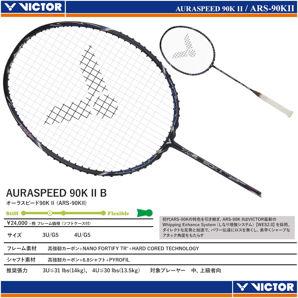 代購 日本版 Victor 神速90kii ARS-90KII, 運動產品, 運動與體育, 運動與體育 - 球拍和球類運動 - Carousell