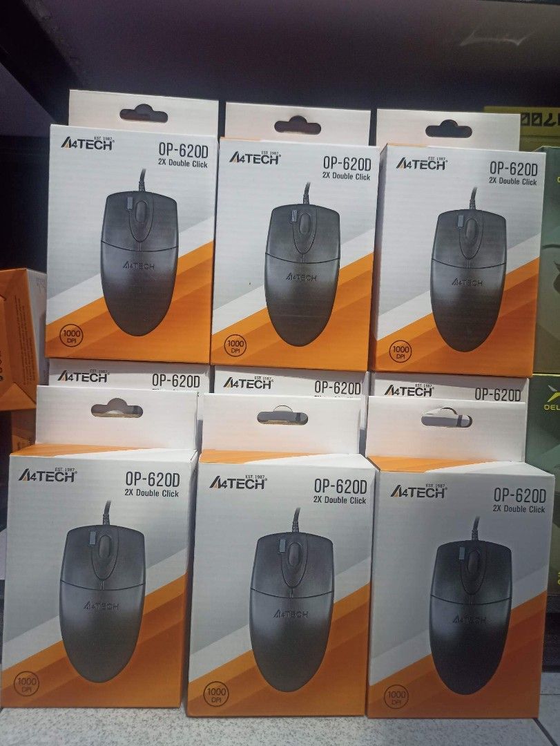 A4Tech OP-620D 2x Click Optical Mouse Black USB, Computers & Tech ...