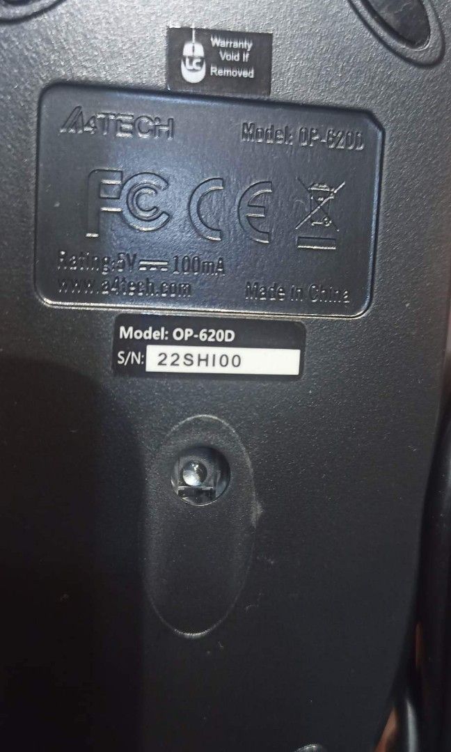 A4Tech OP-620D 2x Click Optical Mouse Black USB, Computers & Tech ...