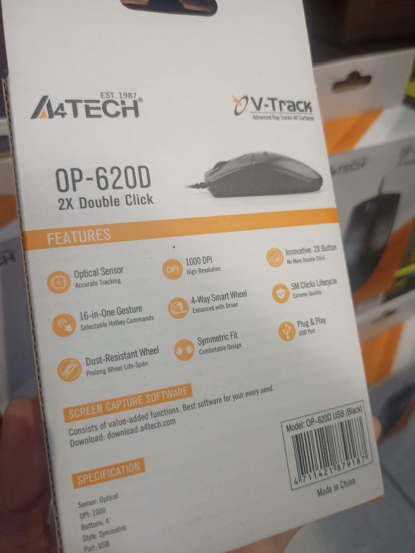 A4Tech OP-620D 2x Click Optical Mouse Black USB, Computers & Tech, Parts & Accessories, Mouse ...
