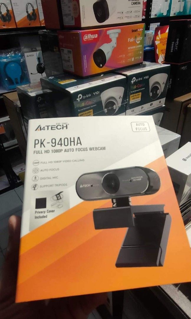 A4Tech PK-940HA Full HD 1080P Auto Focus Webcam Black, Computers & Tech ...