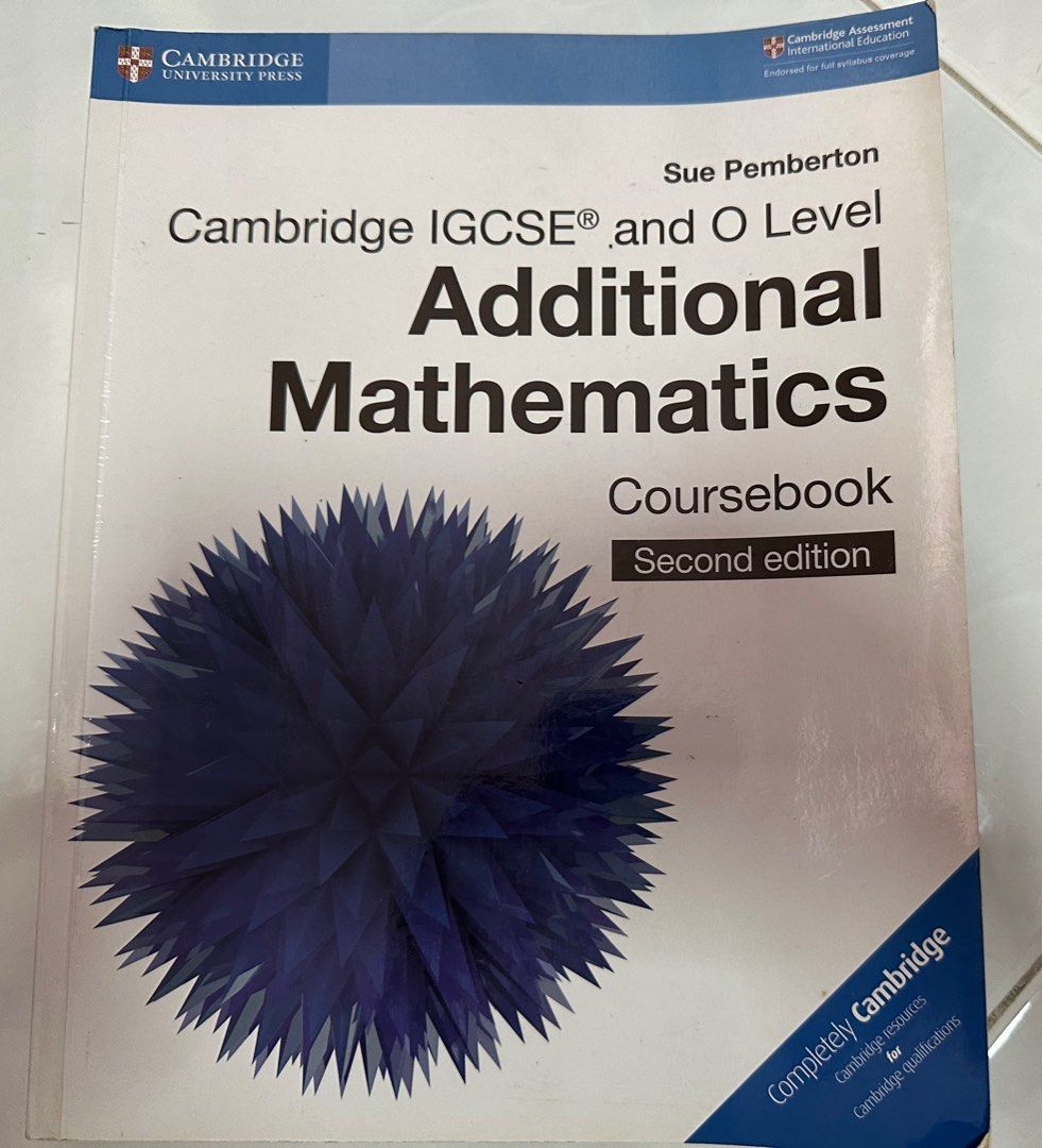 Additional Mathematics Course Cambridge IGCSE and O Level Coursebook, Hobbies & Toys, Books ...