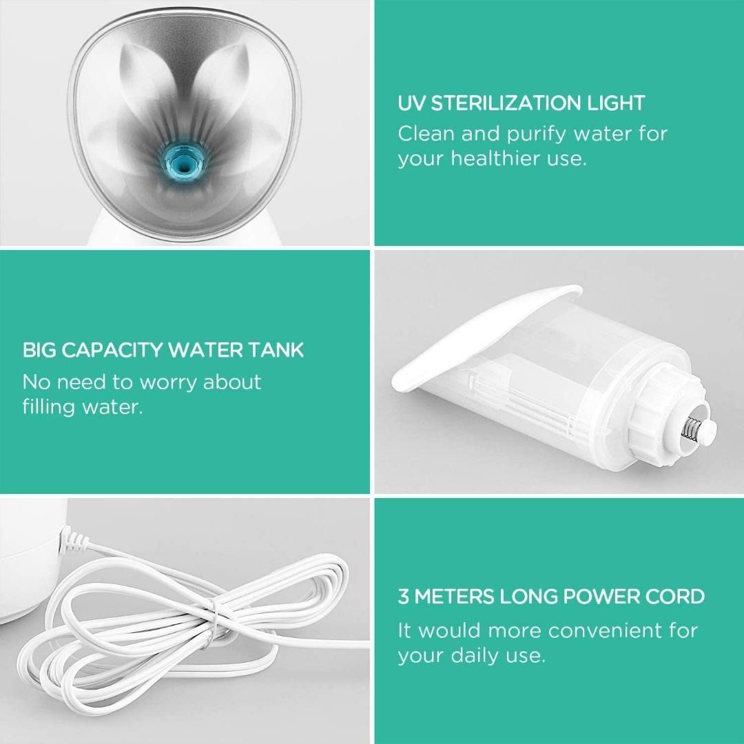 Amazon Brand - Umi Facial Steamer Nano Ionic Face Steamer for Pores ...