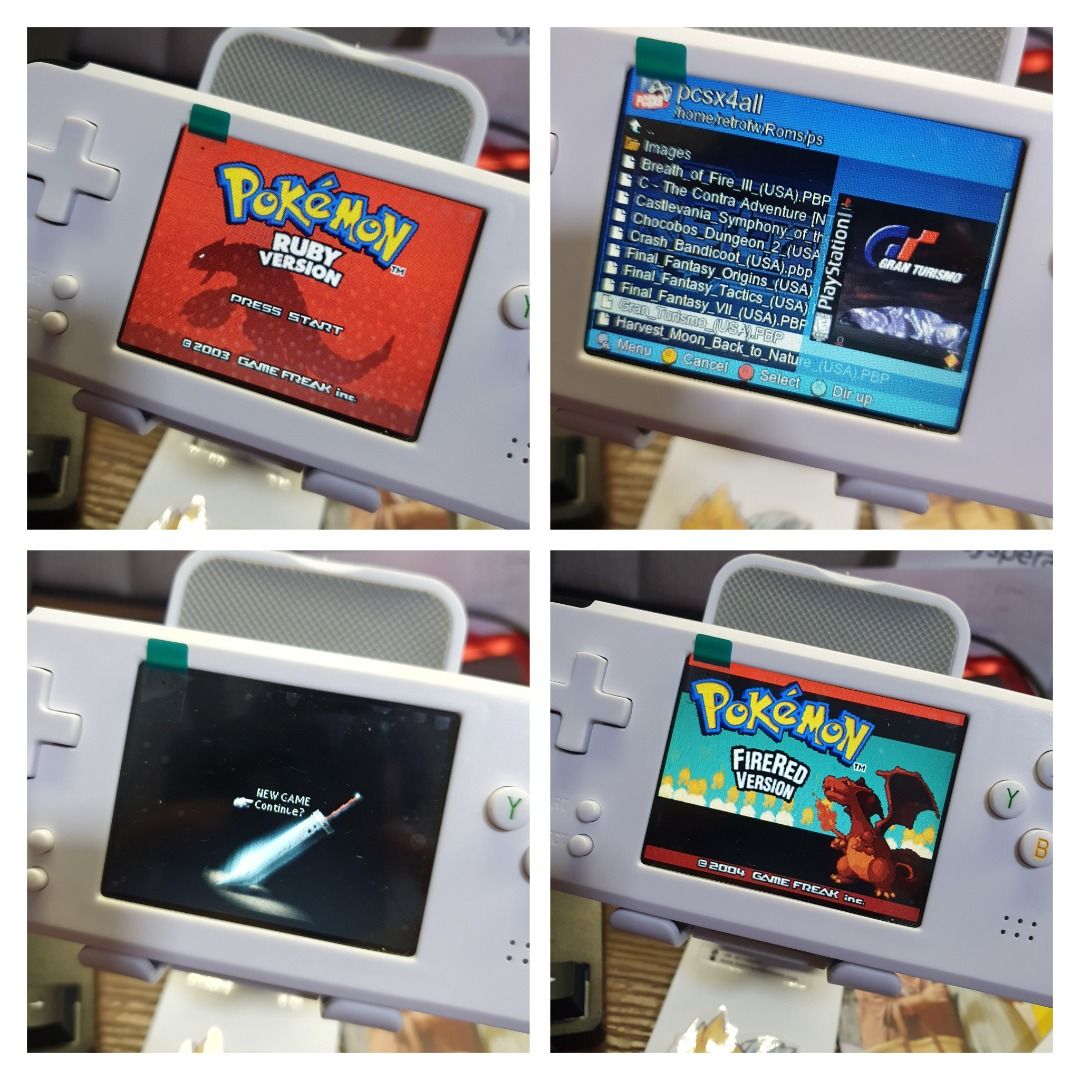 Anbernic Retrogame 3000 RS97 with RetroFW retro handheld plays gameboy ...