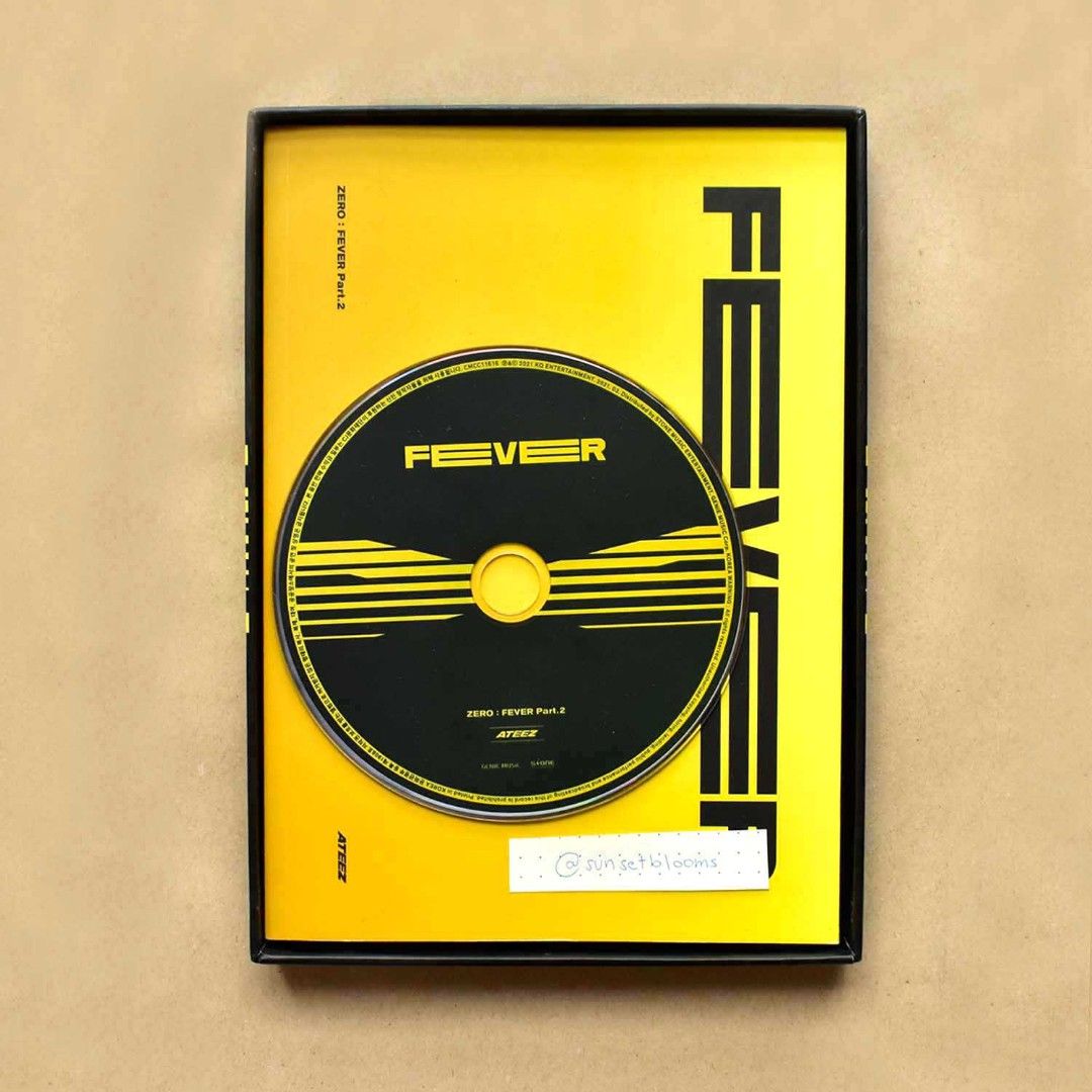 ATEEZ - ZERO: FEVER Part 2 Unsealed Album PB + CD Set Yellow Ver ...