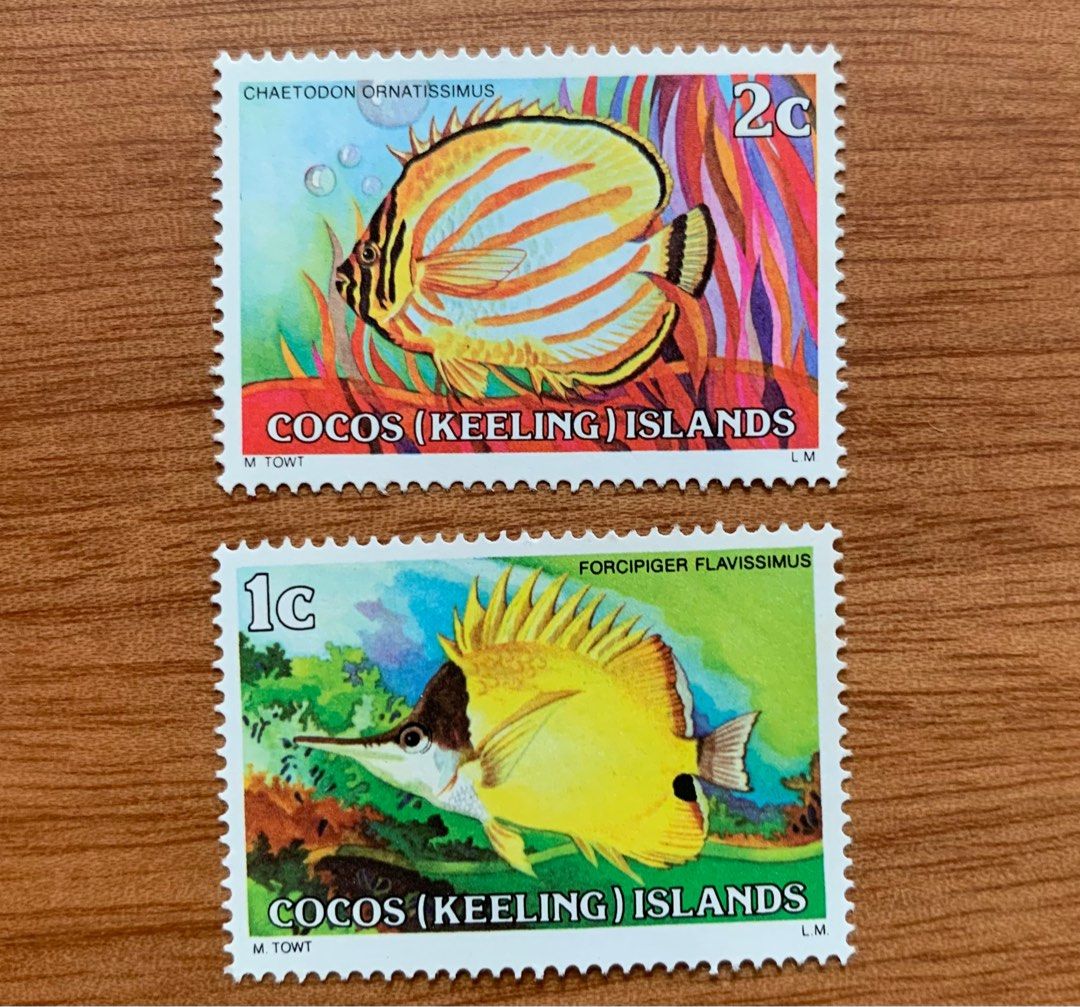 Australia COCOS Islands colourful fish stamps mint, Hobbies & Toys ...