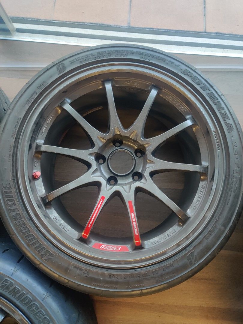 Authentic 18" Rays Volk Racing CE28 Club Racer 2 Black Edition w ...