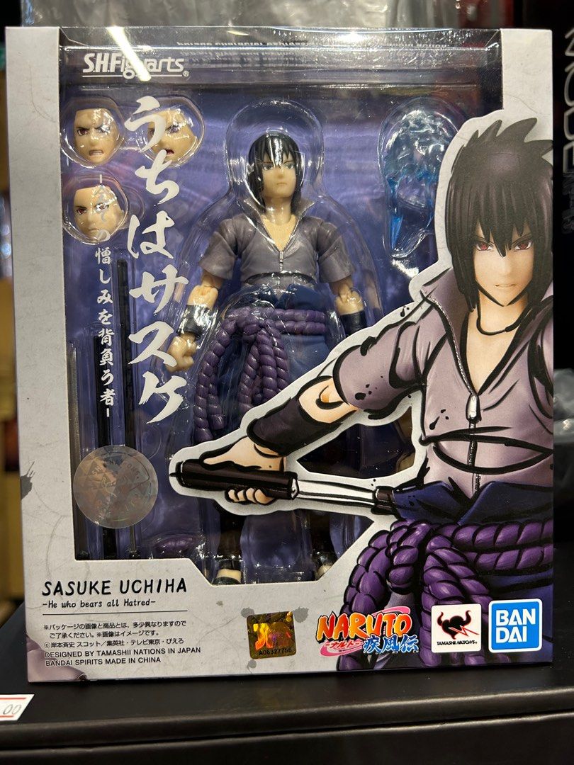 Bandai SHF s.h.figuarts Naruto Shippuden Sasuke Uchiha Action Figure ...