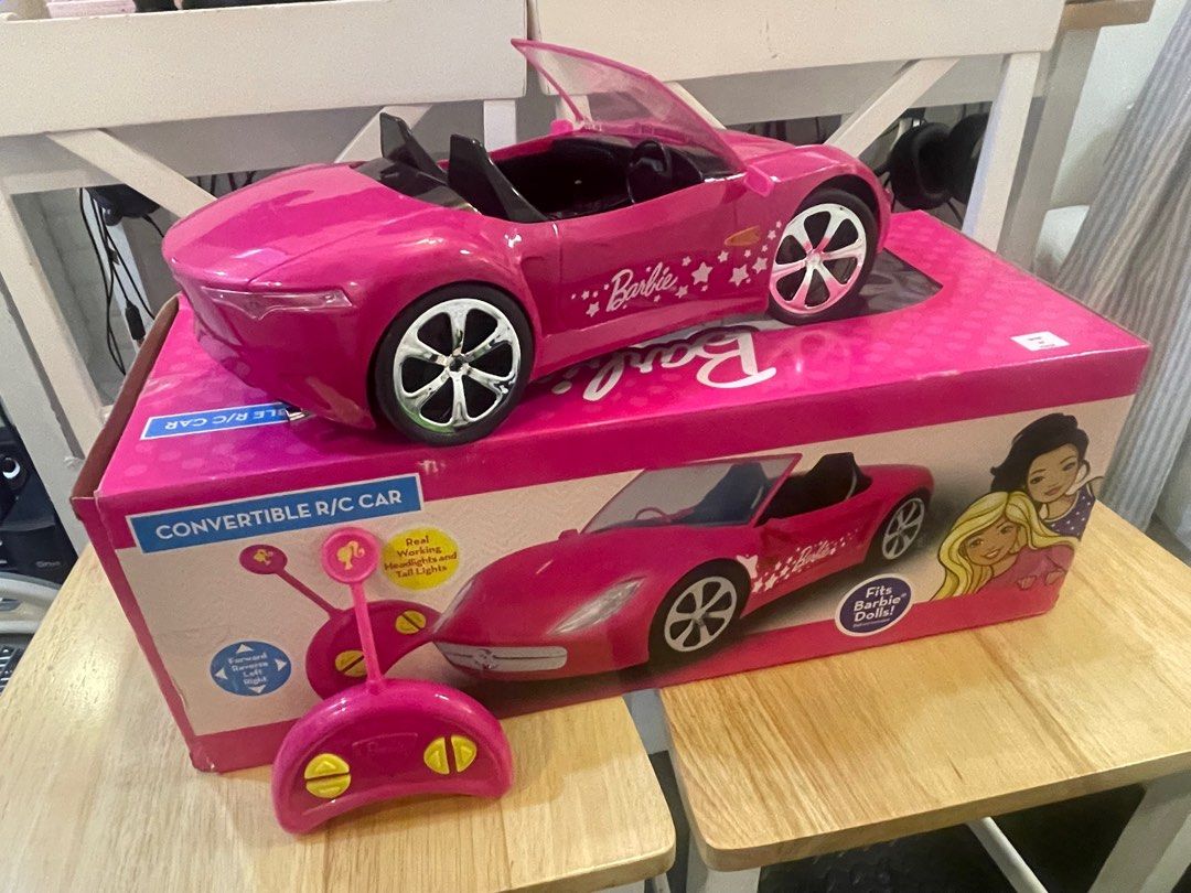 BARBIE ( remote control ) CONVERTIBLE SPORTS CAR MATTEL, Hobbies & Toys ...