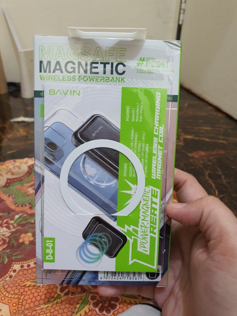 Bavin magnetic wireless 10000 powerbank, Mobile Phones & Gadgets ...