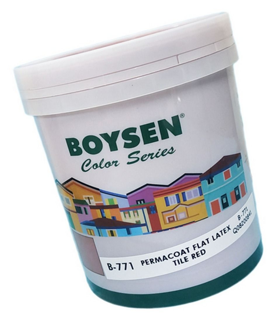 BOYSEN PERMACOAT FLAT LATEX TILE RED B-771 ( 1 LITER -------------1 ...