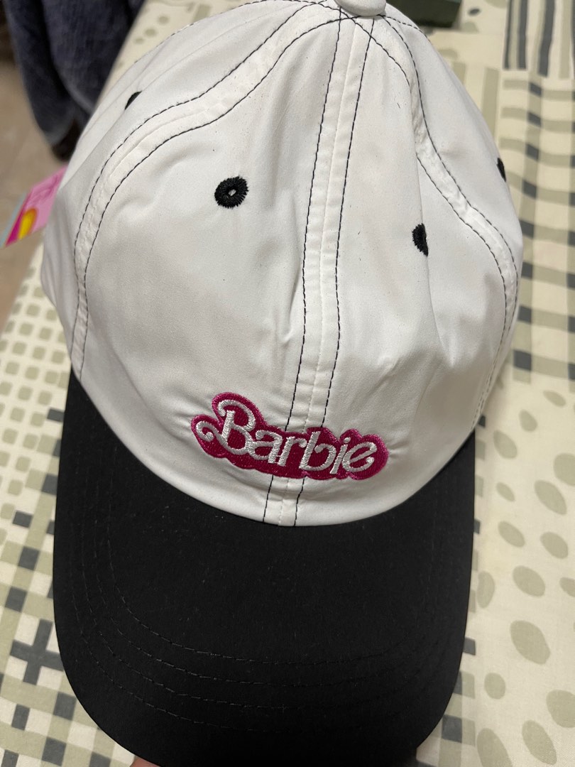 Brand new barbie cap blue and white colour, Women's Fashion, Activewear ...
