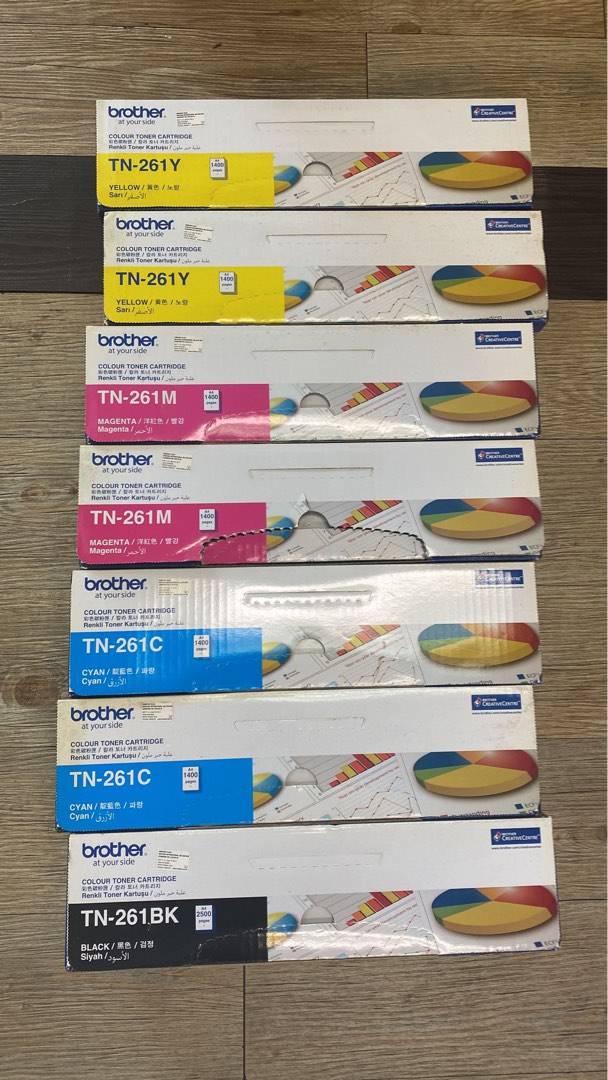 Brother TN-261 cartridges (original), Computers & Tech, Printers ...