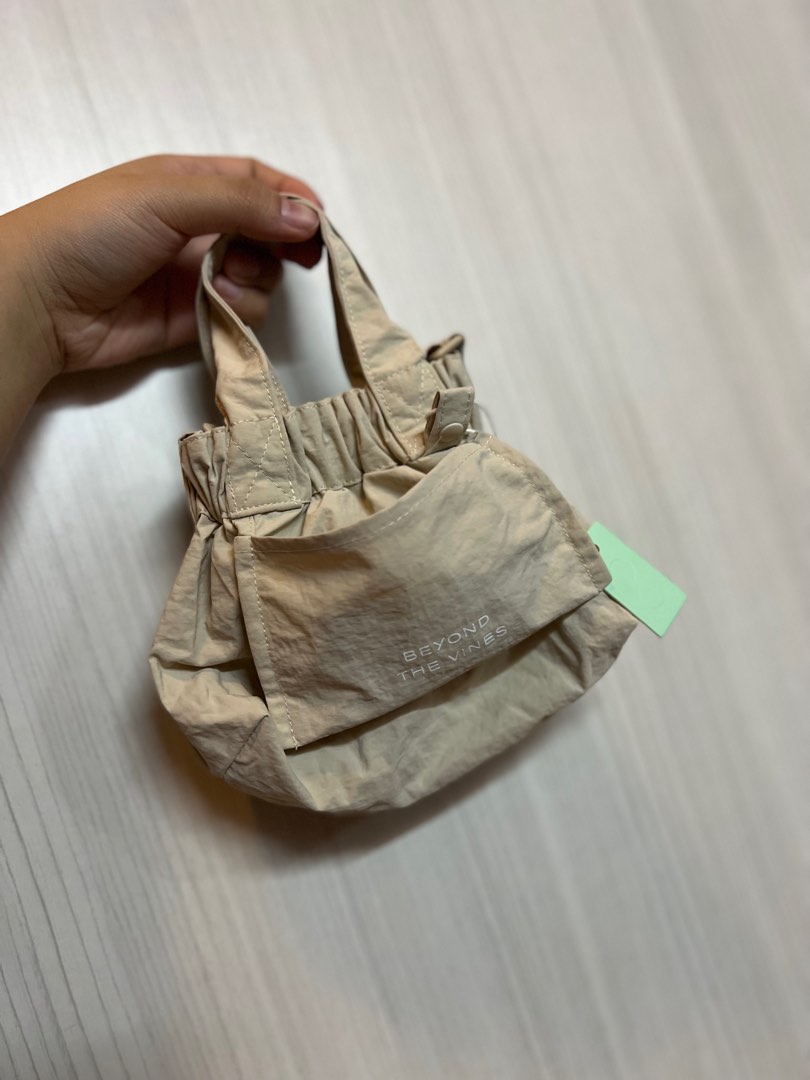 BTV Dumpling Bag Micro CREAM, Women's Fashion, Bags & Wallets, Cross ...