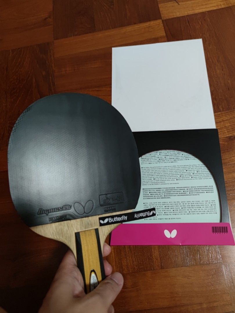 Butterfly Dignics 09C Table Tennis Rubber(Black 2.1MM), Sports Equipment, Sports & Games, Racket ...