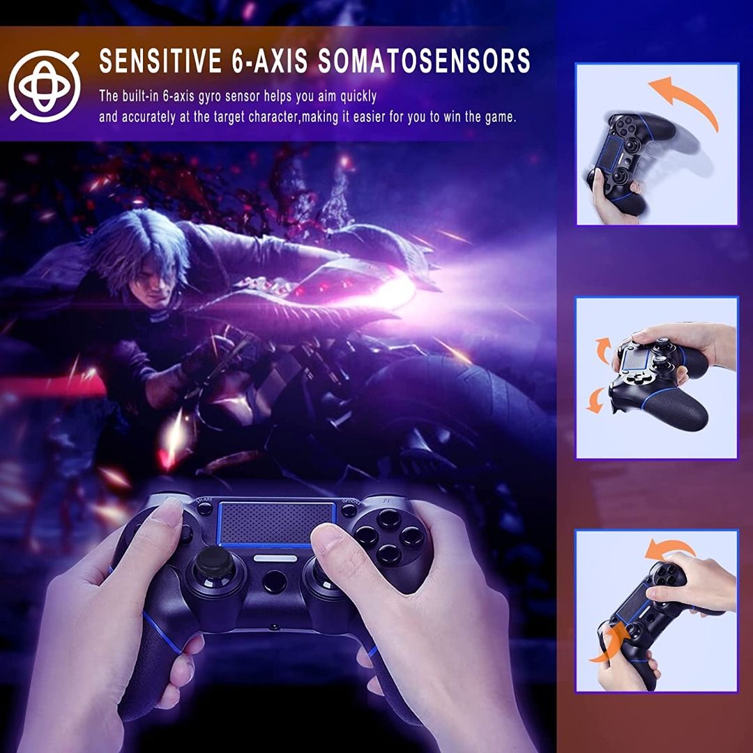 [C1060] PS4 Controller,Wireless Controller for PS4,Wireless Game ...